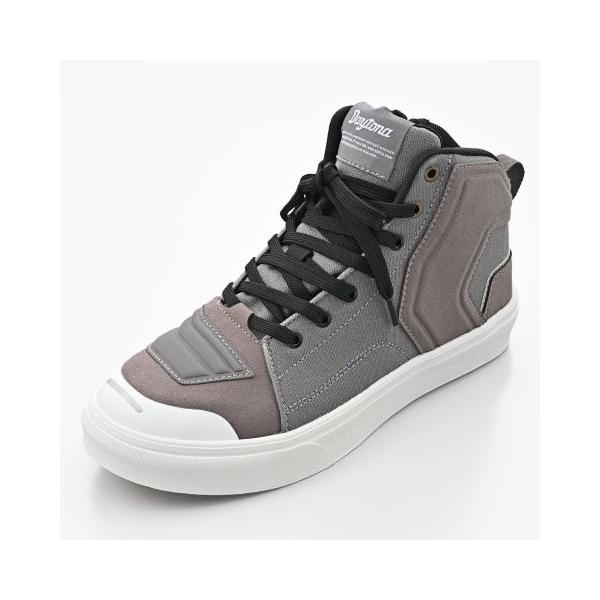 DAYTONA デイトナ ライディグシューズ バイク シューズ 防水 スニーカー サイドジップ V-WP DS-503 グレー 28.0cm 62543