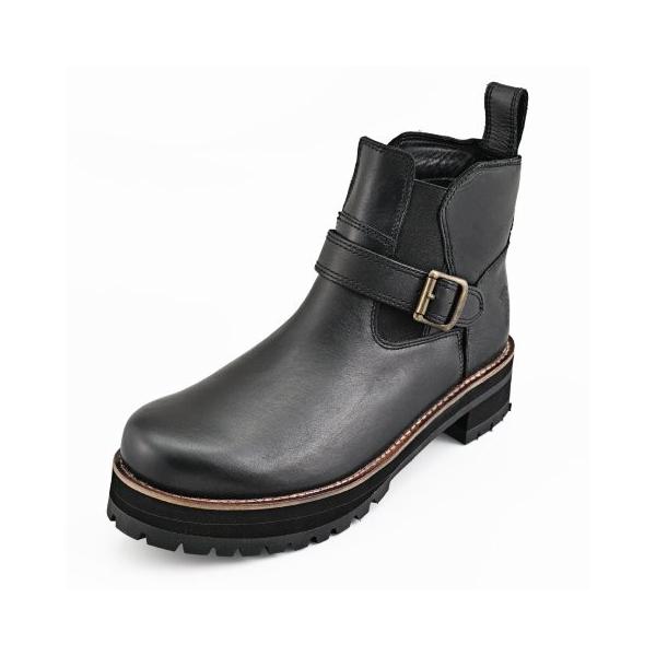 デイトナ Daytona バイク ブーツ ライディングブーツ メンズ 厚底 本革 牛革 シフトパッド/クッションパッド内蔵 サイドゴアブーツ HBS-008+ ブラック 27.0cm 62944