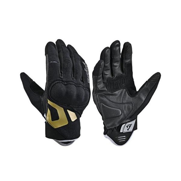 DAYTONA デイトナ 夏 メッシュ 革 ハードプロテクター スマホ対応 メッシュハードナックルグローブ DG-030 ブラックブロンズ Mサイズ 64595