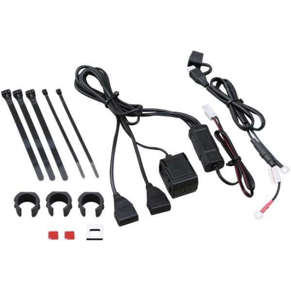 ※キャンセル不可商品です※他店舗でも販売しておりますので、在庫欠品の場合お時間をいただきます。USB(5V／2.1A)2ポート+シガーソケット(12V／5A)1ポート※別売のディスプレイ充電器(91875)への接続は、コネクター形状の違いに...