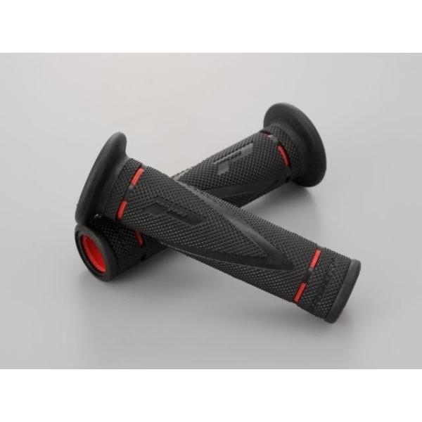 DAYTONA デイトナ PROGRIP プログリップ 耐振GELシリーズ #838（全長122mm）ブラック/レッド 98152