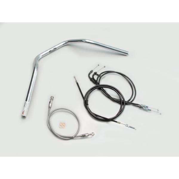 HARRICANE ハリケーン ナロー3型 ハンドルSET GSR400(~10 ABS無し車) クロームメッキ H501-047C