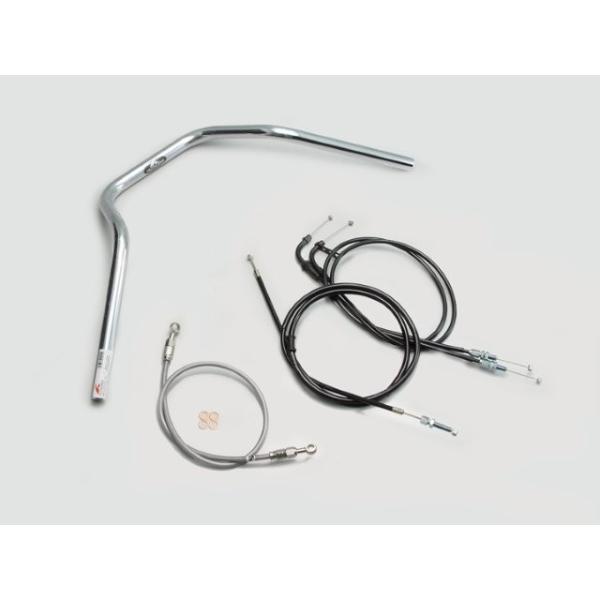 HARRICANE ハリケーン ナロー4型 ハンドルSET GSR400(~10 ABS無し車) クロームメッキ H501-048C