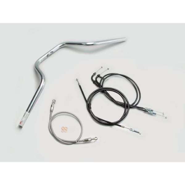 HARRICANE ハリケーン ヨーロピアン4型 ハンドルSET GSR400(~10 ABS無し車) クロームメッキ H501-073C