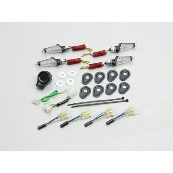 HARRICANE ハリケーン LEDダガーウインカーKit MT-09 MT-09TRACER MT-07 ブラック クリアレンズ HA5228BC