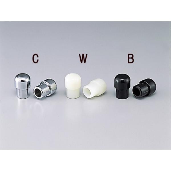 HARRICANE ハリケーン φ22半球型サイドキャップ スチールハンドル 内径18 ブラック HB0320B