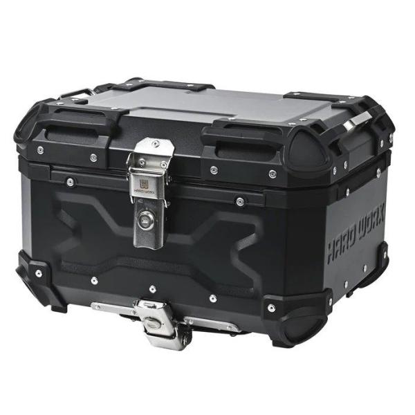 ブランド名：HARD WORX(ハードワークス)商品名：HXNE36Bアルミトップケース HXNE36 BLACK 36L容量：36L 外寸(mm)：W410×D330×H250 重量：6.5kg (ベースプレート+本体)