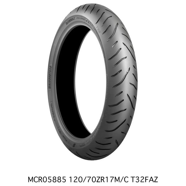 フロントタイヤサイズ:T32 F 120/70ZR17 (58W) TL※装着車種は、必ず実際に装着されているタイヤのチューブ、サイズ、スピードシンボル、荷重指数、タイヤ種類などをご確認の上、サイズ・パターンの選択はご使用者様の自己責任にお...