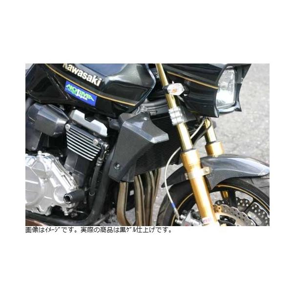 NOJIMA ノジマエンジニアリング ラジエターシュラウド BLKゲル ZRX1200DAEG 09-16 NCW618RS-BK