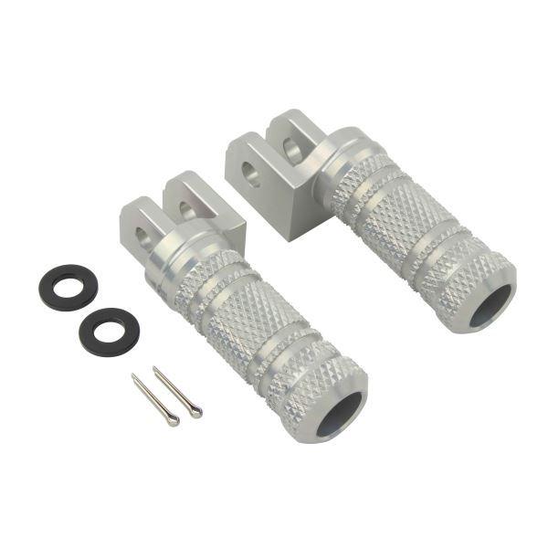 ☆メーカー：POSH(ポッシュフェイス)☆●商品種別：ステップ、ペダル > ステップ■アルミA2017材削り出しのアルミステップバー、ステップ部は滑りにくいローレット加工仕上げ■2pcs/1台分セット。【キット内容】1.マシンドステッ...