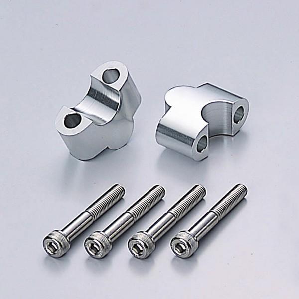 ☆メーカー：ハリケーン(大阪単車用品工業)☆◆タイプ：シルバーアルマイト◆アルミ合金削り出し、ソケットボルトCAP付き◆ノーマル比25mmアップ、ノーマルハンドル時は、ケーブル類の交換不要◆ハンドルを左右に切った状態でケーブル類に25mm以...