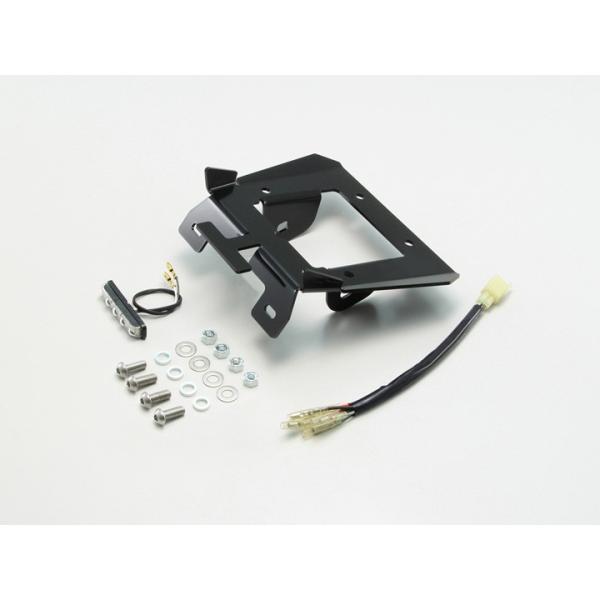 ☆メーカー：ハリケーン(大阪単車用品工業)☆◆タイプ：ブラック◆アルミ製ベース ブラックアルマイト◆高輝度白色LEDライセンスランプ＆専用ハーネス付◆ノーマルウインカー取付可 別途 リフレクターが必要 【適合】グロム/GROM(16/JC6...