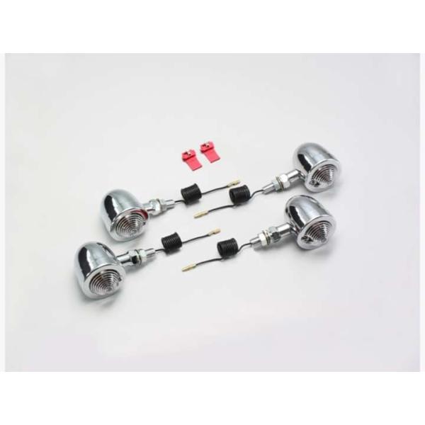 ☆メーカー：ハリケーン(大阪単車用品工業)☆●タイプ：クリアレンズ●スチール製クロームメッキ●取付ボルト M10×P1.25 クリアレンズ 組込球 12V23W●ノーマルステー取付用 【適合】ビラーゴ400(87-95)▼[MS-LAMP/...