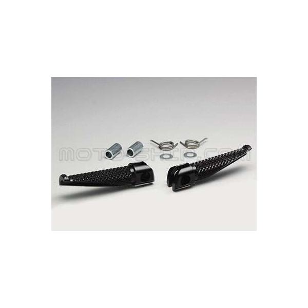 ☆メーカー：ハリケーン(大阪単車用品工業)☆●タイプ：ブラックアルマイト●アルミ合金削り出し 可倒式 ショートタイプ●フロント用 ステップ部長さ 73mm 強化リターンスプリング付【適合】CB400Four(97-99/NC36)▼[MS-...