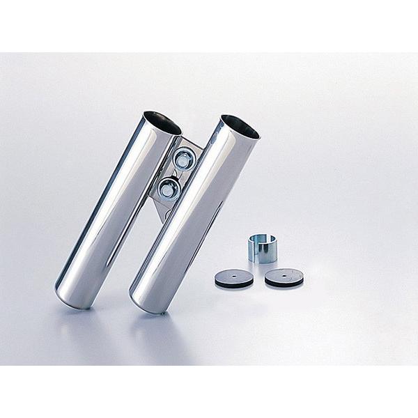 ☆メーカー：ハリケーン(大阪単車用品工業)☆●タイプ：ステンレスポリッシュ●SUS304ステンレス製 ポリッシュ仕上げ 竿グリップ径φ30mm迄対応 全長165mm●汎用タイプ 丸パイプ取付用●φ19mm/φ22mmフレーム等に適合 【適合...