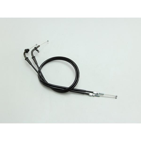 ☆メーカー：ハリケーン(大阪単車用品工業)☆◆種別：スロットルケーブル(純正タイプ/ノーマル長ブラック)[互換純正品番]引側：58300-46D00/戻側：58300-46D10◆純正互換/ノーマル長のリプレイスケーブルです。使用時はワイヤ...