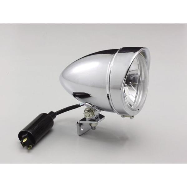 ☆メーカー：ハリケーン(大阪単車用品工業)☆●スチール製クロームメッキ仕上げ クリアーレンズ●H4 12V60/55Wハロゲンバルブ 取付ステー/H4カプラ付●ウインカーの交換が必要 ライトステーのみ(HA5684) 配線処理にはハーネスケ...