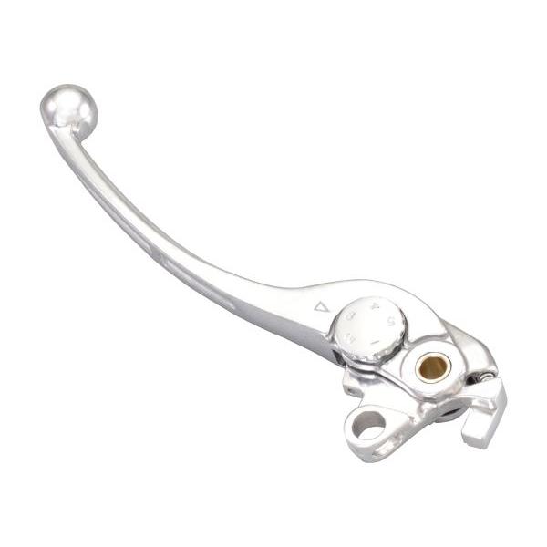 ☆メーカー：キタコ(Kitaco)☆〇仕様：HL-01○シルバー○適合純正品番： 53180-MEJ-006 53180-MEJ-016○適合スペーサーシムサイズ（ぐらつき調整用）： φ8.5×15.0×0.3純正部品と同仕様の補修用レバー...