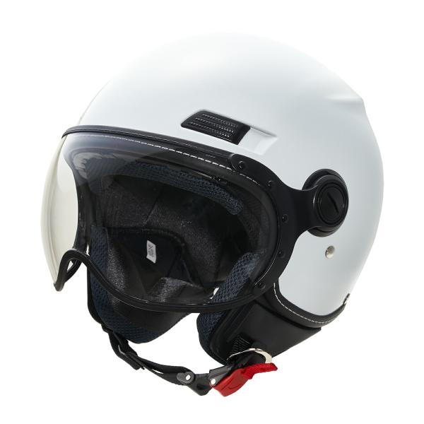 規格 ： ＳＧ規格サイズ ： M（57〜58cm）、L（59〜60cm）カラー ： パールホワイト、マットブラックあごひも ： ラチェット式あごひもシールド ： UVカットカラー：クリアー（標準装備）※オプションのシールドは別売りとなってい...
