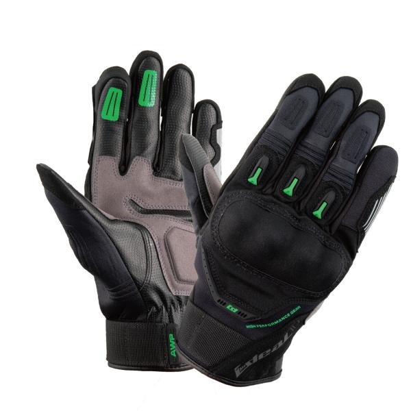 IDEAL初の本格レイングローブ。見た目はシンプルなオートバイグローブですが、ストレッチ性のある防水、防風、透湿フィルムを搭載した3レイヤーの高機能モデルです。手の甲にはインナータイプのナックルプロテクター、掌側にはクッション性に優れたウレ...