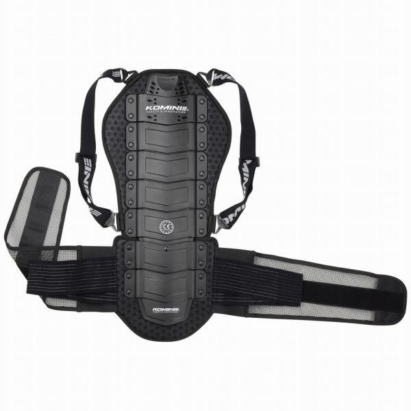 欧州CE規格を取得した脊椎プロテクター。ピボット機構により上半身の左右の動きにも追従します。単体での使用だけでなくSK-695と合体させ、ボディプロテクターとしても使用可能。※詳細画像には別色の商品画像が含まれている場合があります。