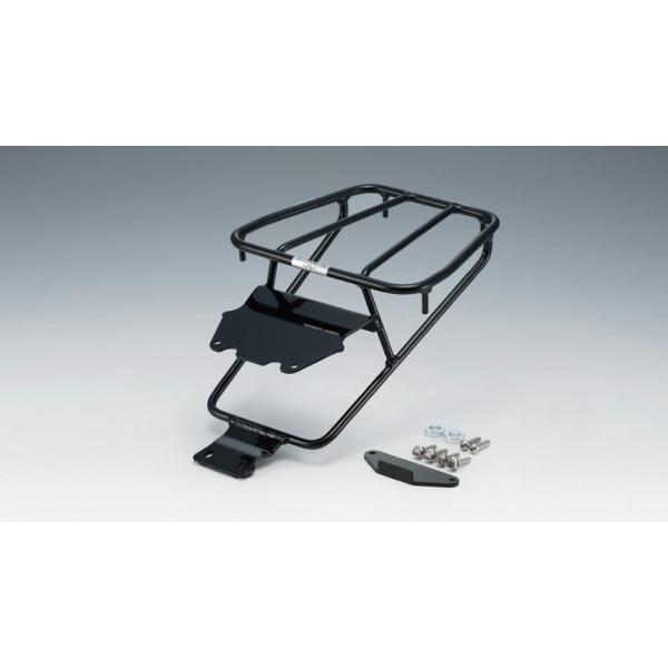 雨具や防寒着等、ツーリングギアの積載に大変便利です。荷台部分がフラットな荷物を積みやすいデザインとなっております。【適合】Z125/PRO【材質】スチール製【色】ブラック【最大積載量】3kg(BOX等の重量も含む）【天板サイズ】縦210mm...