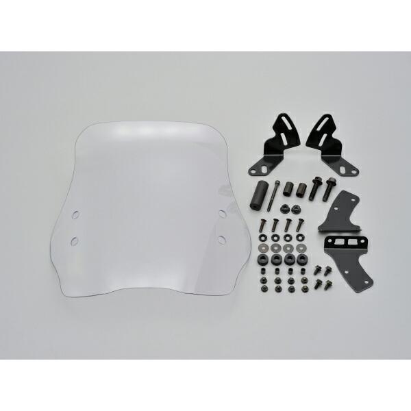 小さく跳ね上がったスクリーン上端のスポイラーが、正面からの風を上部へ送り、体への風圧を軽減。ウインドシールド本体は、高い透明度と耐久性を両立した3mm厚ポリカーボネート製。同厚のアクリルに対し約30倍の強度を誇る素材にはハードコート処理を施...