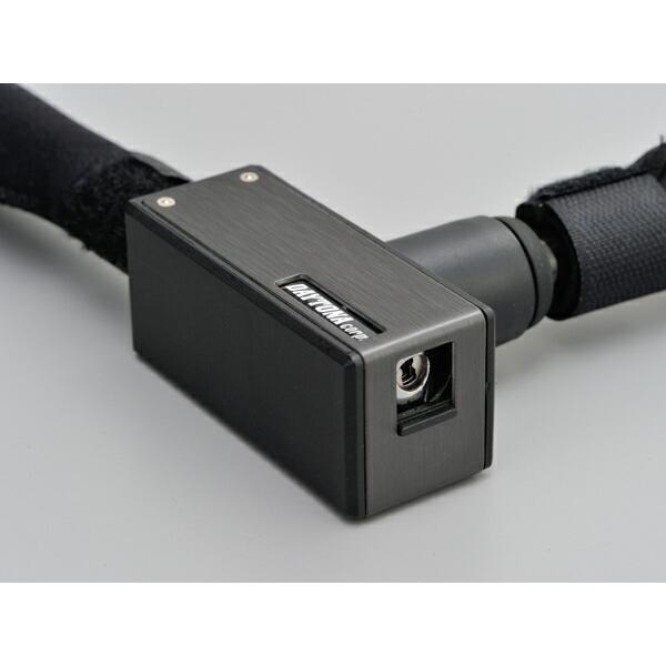 スチールケーブルを焼き入れ済みスチールリンクでカバーした二重構造。ワイヤー単体より頑丈なのに、重量は大差ありません。特殊なリンク構造のスチールリンクはしなやかに動き、回転することで金ノコでは刃がたたず、ヤスリでも切れません。キーロック部のカ...