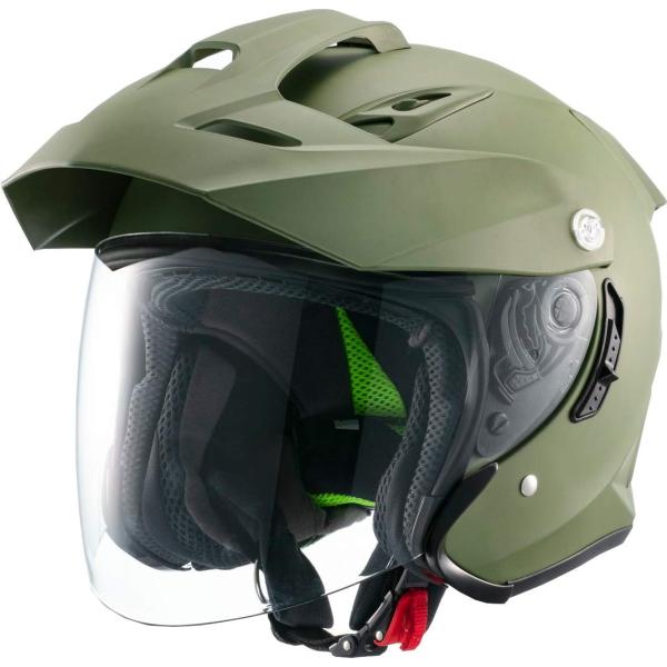 マルシン工業SPORTS LIFE STYLE HELMET (スポーツ ライフ スタイル ヘルメット)TE-1街乗りからロングツーリングまで、様々なライディングシーンにマッチするオープンフェイスヘルメット。通気性を考え抜いたベンチレーショ...