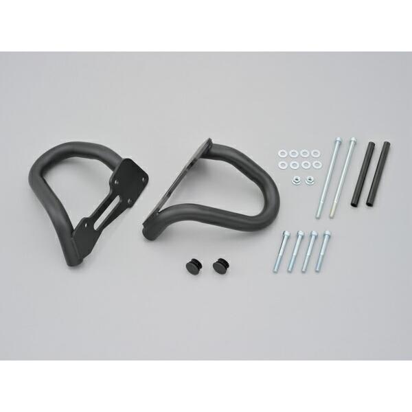 ボルトオン装着可能なφ28.6スチールパイプ製の強固なエンジンガード。立ちゴケ等の軽度な転倒に対し、エンジンやカウルのダメージを軽減します。※過度な転倒時には商品が破損する恐れがあります。※本商品はブラック塗装のため、飛び石やバイク保管用保...