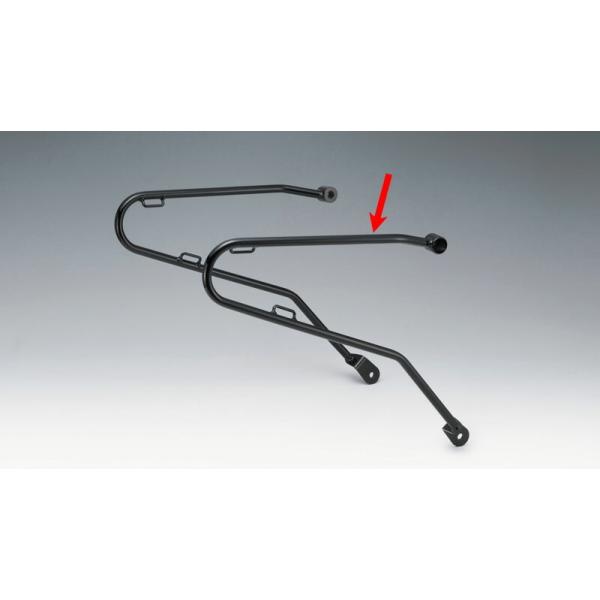 サイドバッグ装着時に、ホイールへの巻き込みリスク軽減に効果的なバッグサポート。直接サイドバッグを吊るすことが出来る明解なオールインワン設計。車種専用設計により、バランスの取れた装着状態を実現しております。バッグを装着していない時でもスタイル...