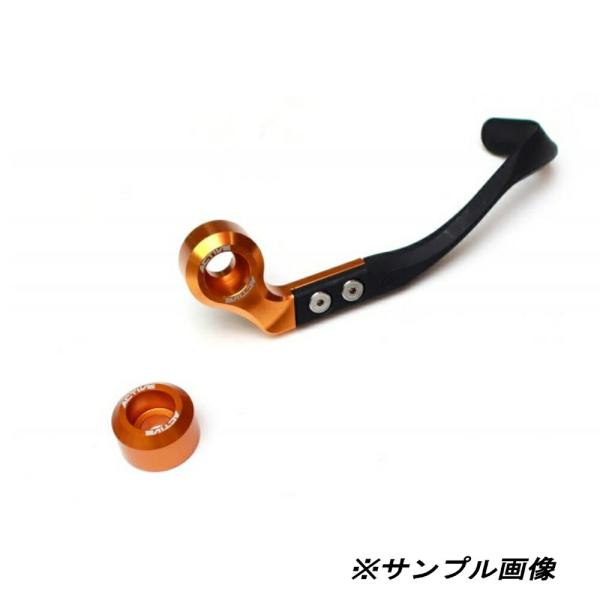 【取付け部 M6用】他車との接触など、意図しないブレーキレバーの入力を防ぐレバーガード。MFJレースレギュレーションでも装着が義務づけられているセーフティーパーツです。・軽量で適度な柔軟性を持つPBT樹脂アームとアルミ製エンドのハイブリット...