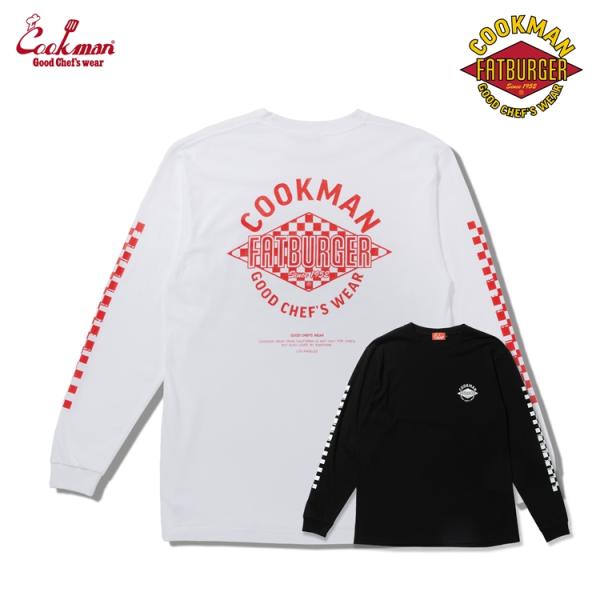 ■メーカー/ブランド：COOKMAN■素材：綿:100%■サイズ：M,L,XL■カラー：ブラック(18)／ホワイト(10)FAT BURGERとCookmanのスペシャルコラボレーション1952年にロサンゼルスで最初の店舗がオープンしたFA...