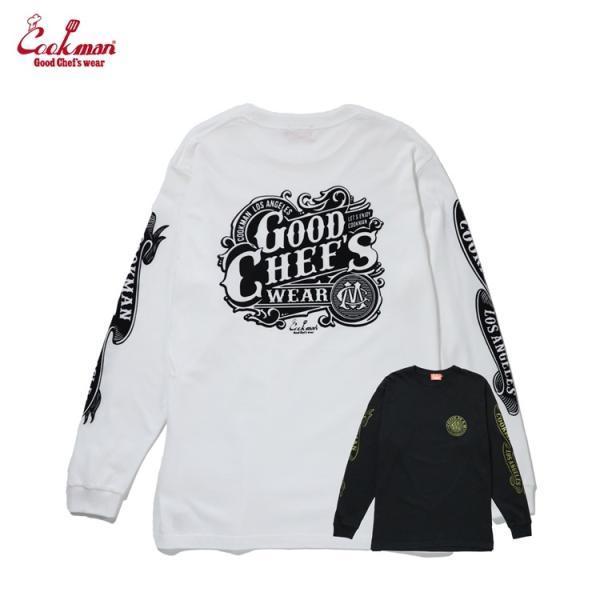 ■メーカー/ブランド：COOKMAN■素材：綿:100%■サイズ：M,L,XL■カラー：ブラック（18）／ホワイト(10)T-shirts程よい肉厚のボディに、Cookmanらしいオリジナルデザインをバックプリントに施したTシャツ。エプロン...