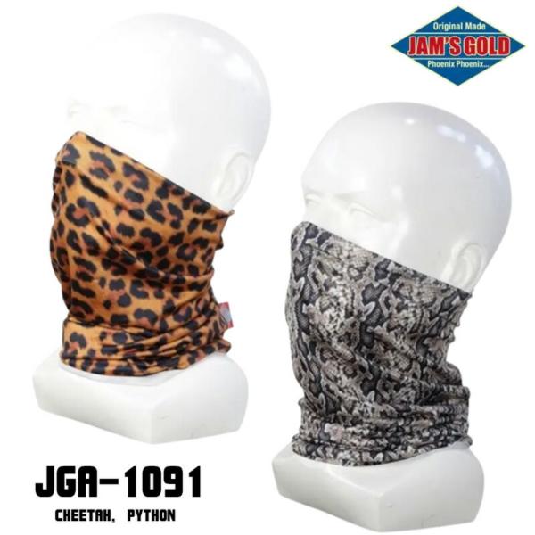 ■ブランド：JAM'S GOLD■デザイン： CHEETAH（チーター）、PYTHON（パイソン）■サイズ：Free■素材：ポリエステル■商品詳細■走行中の日焼けや排気ガス、ほこりなどから守ってくれるフェイスマスクは、夏のライダーの必須アイ...