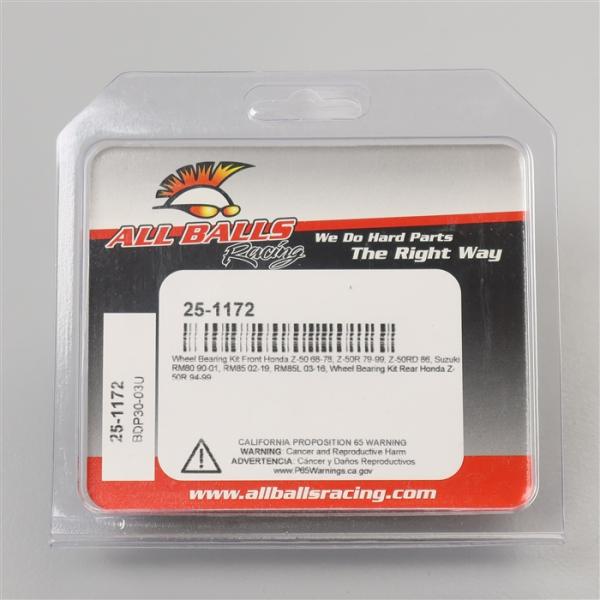 メーカー ：ALL BALLS RACING品番 ：AB25-1172定価(税込) ：1870円適合車種：※フロントに適合HondaZ-50 68-78, Z-50R 79-99, Z-50RD 86SuzukiRM80 90-01, RM...