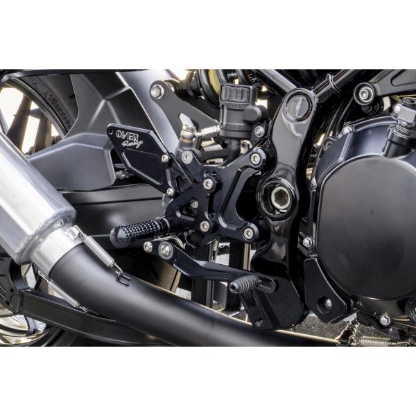 対応車種 [Z900RS(18-26)/KAWASAKI(カワサキ)]メーカー：OVER Racing -オーヴァーレーシング-[バックステップ]4ポジション35mmBACK / 40mmUP35mmBACK / 50mmUP45mmBAC...