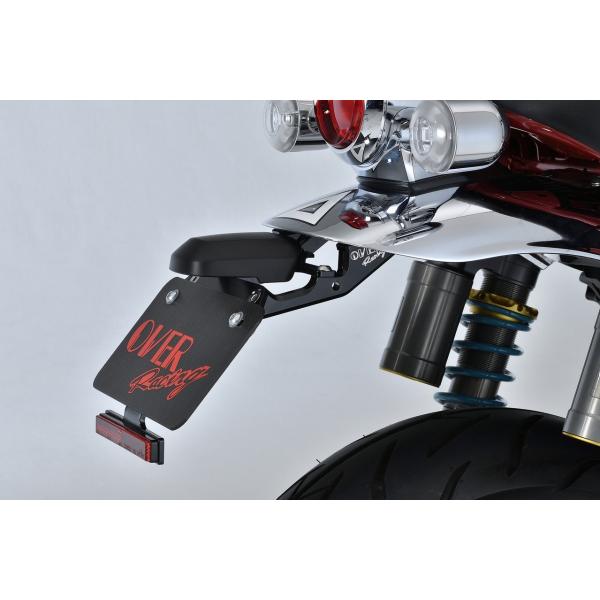 対応車種 [MONKEY125/HONDA(ホンダ)]メーカー：OVER Racing -オーヴァーレーシング-[フェンダーレスキット]※画像は取り付けのイメージで商品はフェンダーレスキット単体になります。アルミ削り出しボディブラックアルマ...