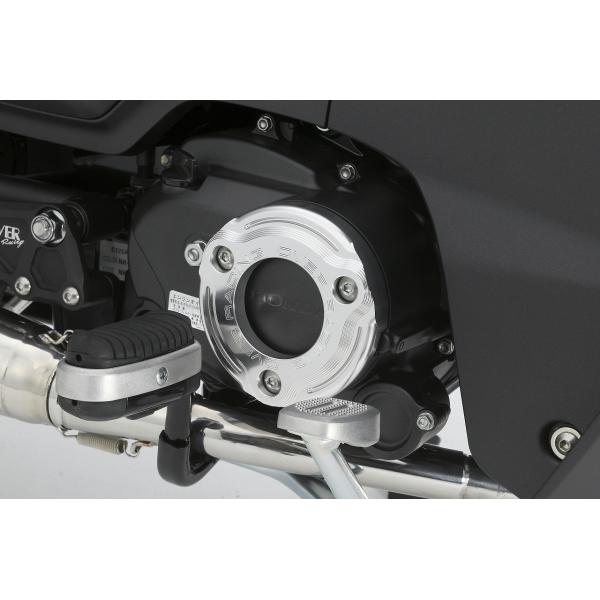 対応車種 [スーパーカブ C125(21-)/HONDA(ホンダ)]メーカー：OVER Racing -オーヴァーレーシング-・クラッチアウターカバー本体・シルバーアルマイト仕上げ