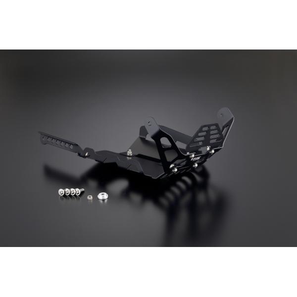 対応車種 [XSR125(24-)/YAMAHA(ヤマハ)]メーカー：OVER Racing -オーヴァーレーシング-[アンダーガード]・ブラックアルマイト仕上げ・純正マフラー＆OVER製マフラー併用可XSR125をスタイリッシュに魅せるア...