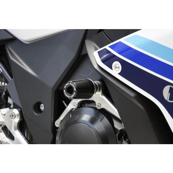 対応車種 [GSX250R/SUZUKI]メーカー：OVER Racing -オーヴァーレーシング-[スライダー/フレームスライダー]・左右セット・アルミ削り出し取り付けベースブラケット・シルバーアルマイト仕上げ・取り付けボルト&amp;カ...