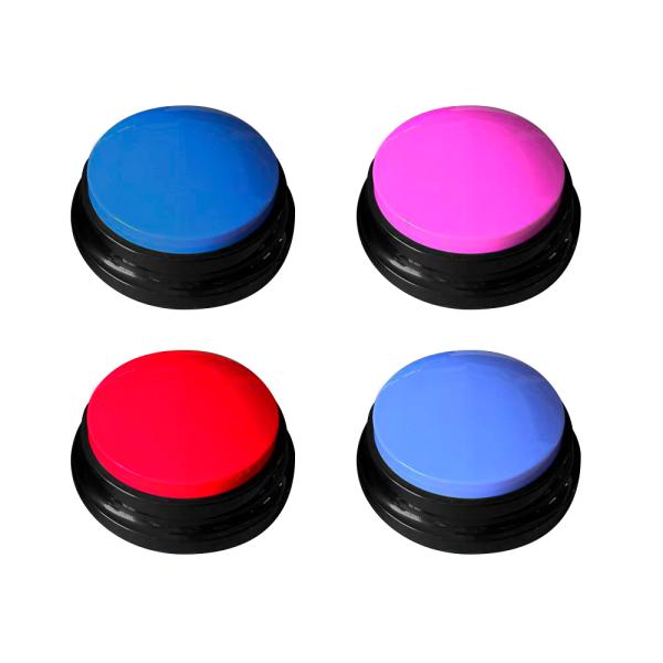 ペット用コミュニケーションボタン　4色セット■どんな用途で使用する？人間とペットのコミュニケーションはもちろんしつけや、主従関係の強化、訓練にも使用できます。■どうやって使うの？色で区別して、言葉を認識させます。まずは、ペットがボタンを押せ...