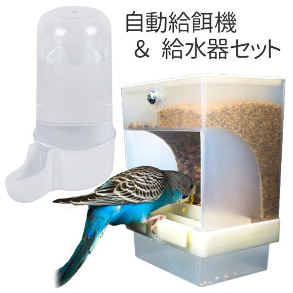 バードフィーダー 鳥 餌入れ 水入れ 自動 小鳥 餌台 食器 インコ 自動給餌器 自動給水器 オウム えさ入れ えさいれ 鳥の餌台 500gの大容量 大容量で、フードがたっぷり入ります。残量も一目で分かるクリアカラーで、長時間のお留守番も安...