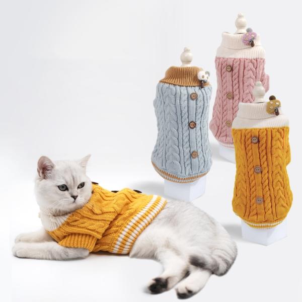 商品詳細：カラー：/ピンク/イエロー/ブルーサイズ：/XS/S/M/L/XL【商品説明】付属のキノコのカラーはランダムです。厚手なので、猫ちゃん、ワンちゃんの寒さ対策に最適。汚れ防止や抜け毛対策にも◎【素材】ポリエステル※人工採寸のため、誤...