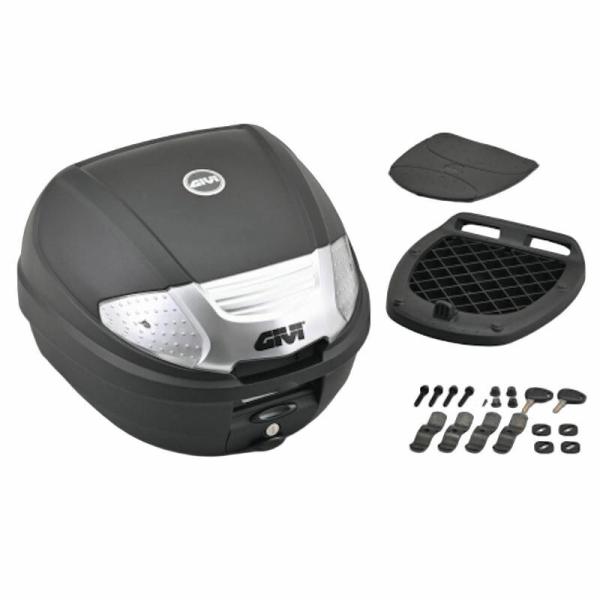 適合車種：汎用品GIVI E300NT2B TECH未塗装ブラック手軽な価格のGIVI ベーシックモデル。付属の汎用ベースを使用し純正や市販のキャリアが取り付けできるほか、GIVI製車種専用フィッティングと組み合わせて取り付けることも可能で...