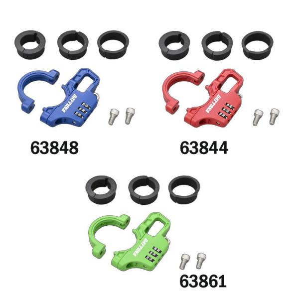 適合車種：汎用品スレンダーヘルメットロック ダイヤルタイプせまいスキマに取り付けできるヘルメットロック。カギが増えないダイヤル式幅12mm（取り付け必要幅13mm）のスリムなヘルメットロック。ロック部は縦方向にスライドするので、コントロール...