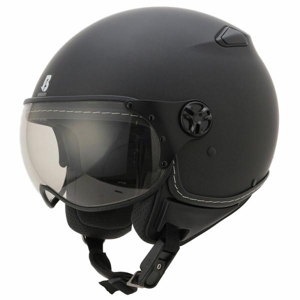 BARKIN-V ジェットヘルメット人気シリーズが待望のリニューアルシールドは標準装備にアーバンクリア（少しブラウンが入っています）を装着。ハードプロテクト加工とUVカット加工を施しているシールドを採用しています内装は着脱可能:で洗濯ができ...