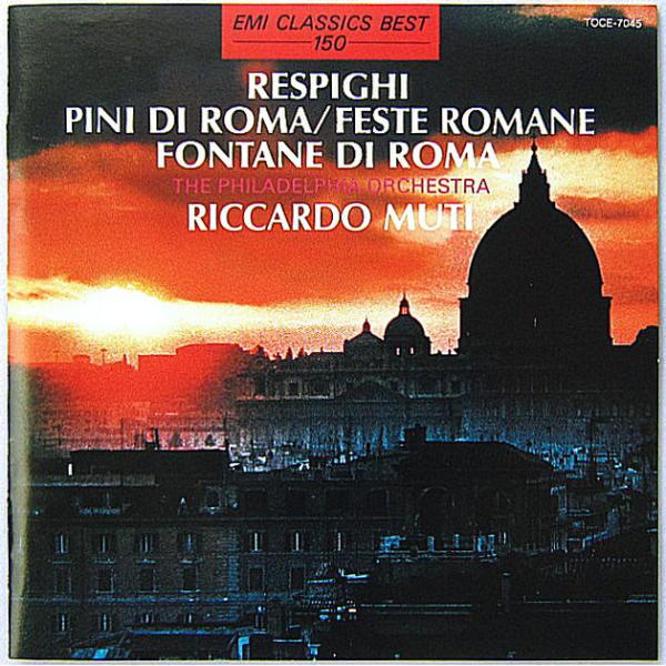 国内盤・帯無し／1984年録音「ローマの松」「ローマの噴水」「ローマの祭り」収録こちらは1991年の発売ですディスクの再生面の縁にこまかいキズ少々あり（再生には影響のない程度です）／ブックレットの綴じ針にサビあり、裏表紙に少し汚れあり／全体...