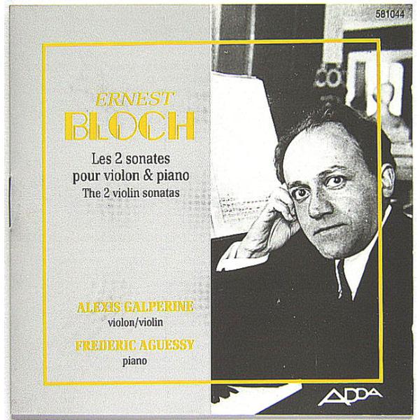 輸入盤／1987年録音／ブロッホ：ヴァイオリン・ソナタ第1番&amp;第2番ディスクの再生面に非常にこまかいキズ少々あり（再生には影響のない程度です）／ブックレットの右端にキズあり／全体に変色（黄ばみ）かなりあり／ほか、目立つキズや汚れ等無...