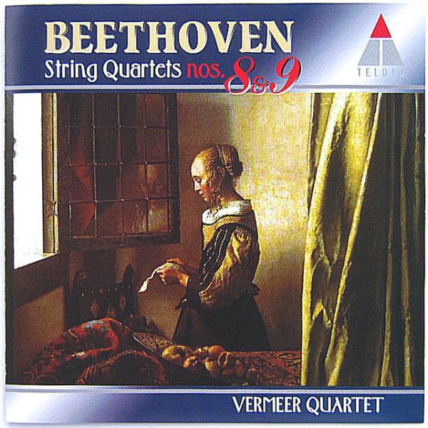 国内盤・帯無し／ベートーヴェン：弦楽四重奏曲第8番&amp;第9番／1989年録音／解説掲載こちらは1999年の発売ですディスクの再生面の縁に目立つキズが2箇所あり（再生には影響のない程度です）／ブックレットに小さなキズあり／全体に変色（黄...